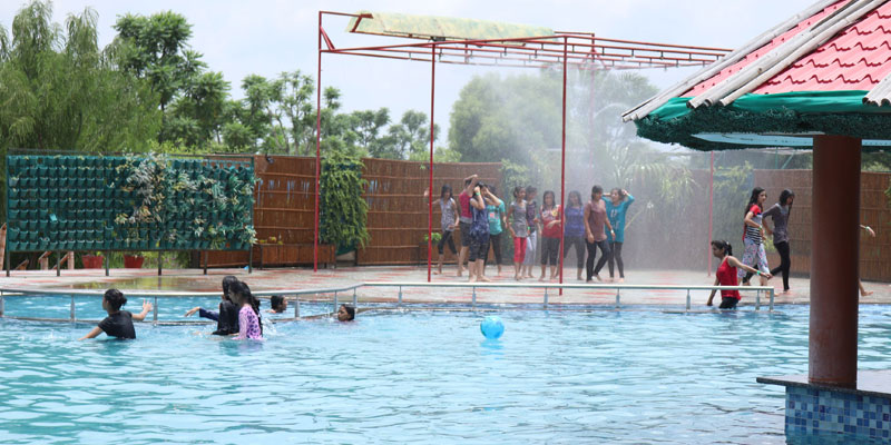 Bliss Puddle - An Exotic Swimming Pool Amid Hilly Surroundings In Jaipur
